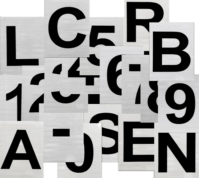 BLACK DIGITS FOR WAYSIDE SIGNAL SIGNS – L&W Industries